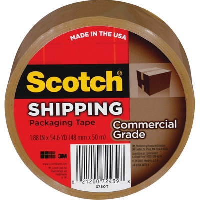 3M Packaging Tape, 1.88×54.6Yds.Tan | soduty125