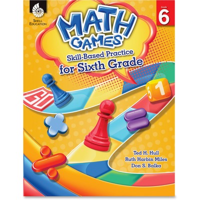 Shell Education Grade 6 Math Games Skills-Based Practice Book by Ted H ...