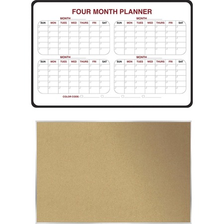 Ghent Dry Erase/Bulletin Board Kit
