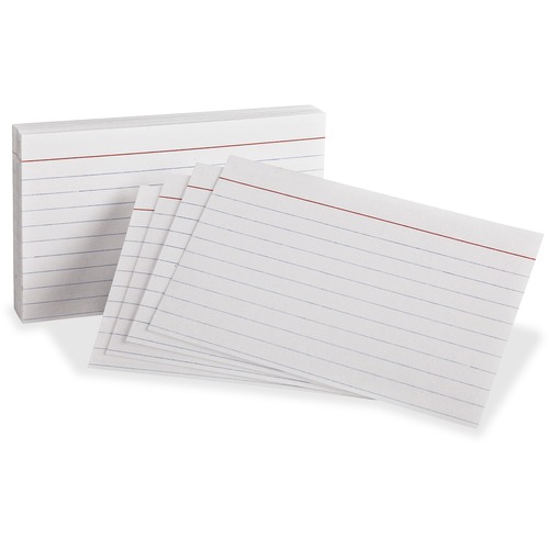 Oxford Ruled Heavyweight Index Cards - Front Ruling Surface - Ruled - 3 ...