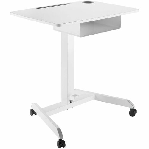 Kantek Mobile Height-Adjustable Sit-Stand Desk - Adjustable Height - 22 ...