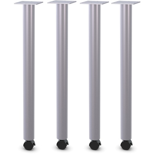 Lorell Tabletop Post Legs - 27.8" Height x 1" Width x 2" Depth, x 2 ...