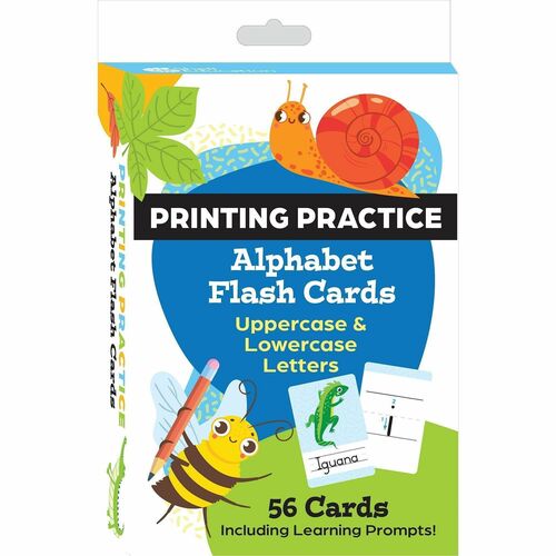 Shell Education Printing Practice Alphabet Flash Cards - Theme/Subject ...