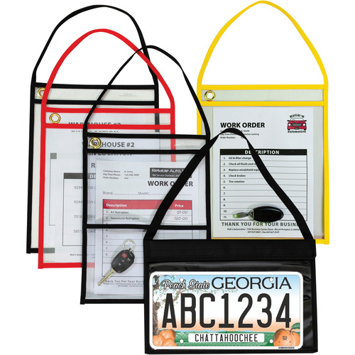 C-Line Vinyl File Pocket - 9" x 12" - Vinyl - Clear, Clear - Heavy Duty ...