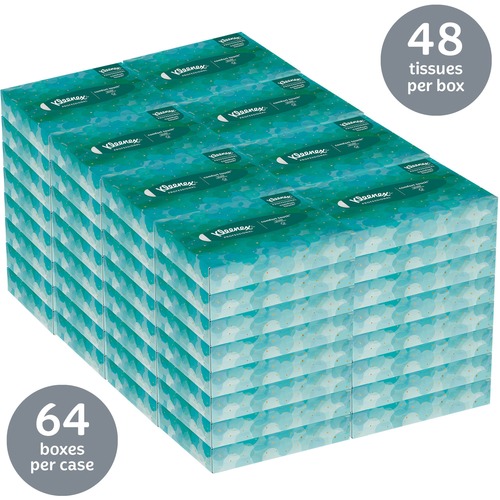 Kleenex Professional Facial Tissue in Flat Tissue Boxes - 2 Ply - 8.40 ...