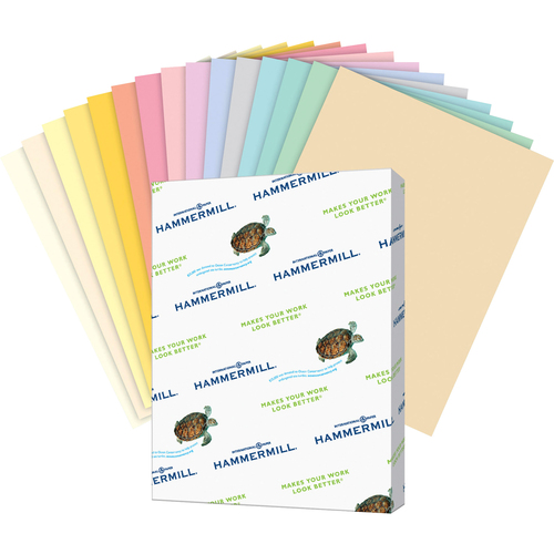 Hammermill Colors Recycled Copy Paper - Blue - Letter - 8 1/2" x 11 ...