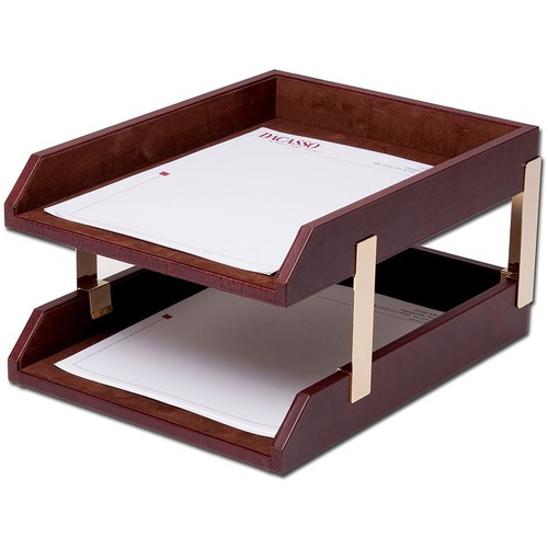 Dacasso Double Front Load Letter / Legal Trays - 2" Height x 10.5 ...