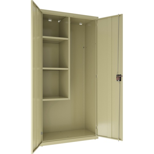 Lorell Fortress Series Janitorial Cabinet - 36" Width x 18" Depth x 72 ...