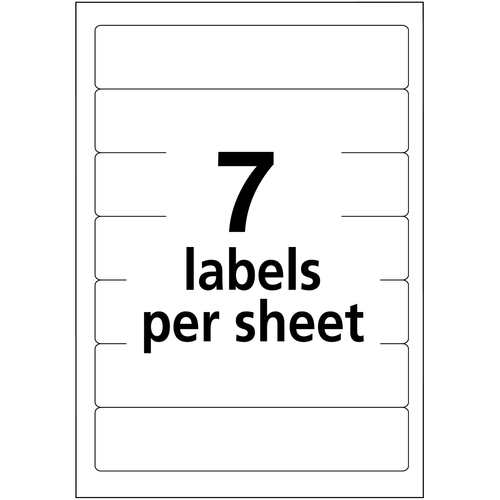 Avery® Permanent File Folder Labels - 11/16" Width x 3 7/16" Length - Permanent Adhesive ...