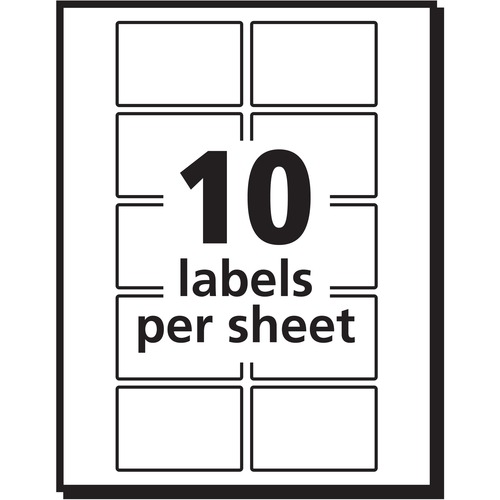 Avery® Removable ID Labels - 1 1/2" Width x 1" Length - Removable ...