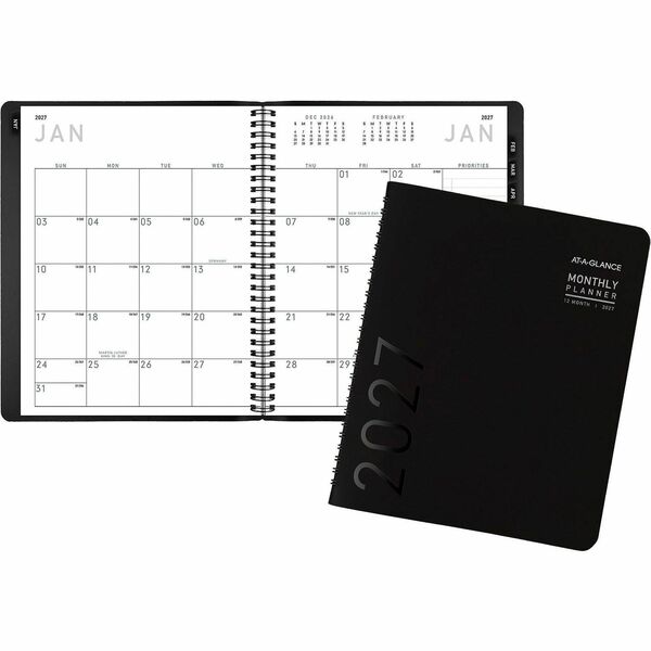 At-A-Glance Contemporary Planner - Julian Dates - Monthly - 1 Year ...