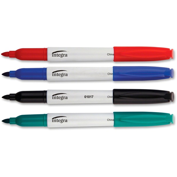Integra Bullet Tip Dry-erase Whiteboard Marker Set - Bullet Marker ...