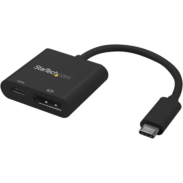 StarTech.com USB-C to DisplayPort Adapter with USB Power Delivery - 4K ...