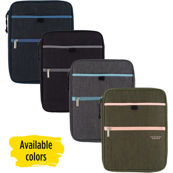 Mead Five Star Carry-All Zipper Binder - 1" Binder Capacity - 225 Sheet ...