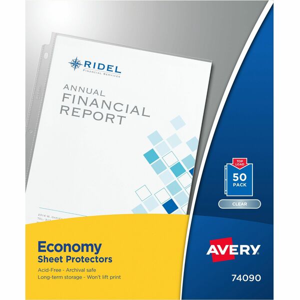 Avery Economy-Weight Sheet Protectors - For Letter 8 1/2" x 11" Sheet ...