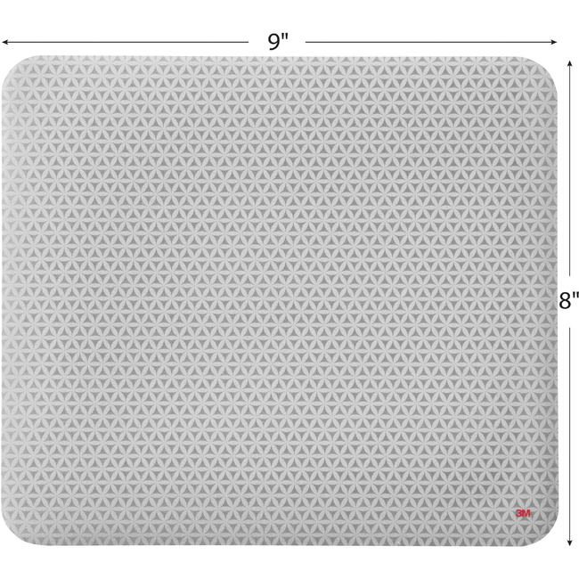 3M Precise Mouse Pad - Gray Bitmap - 0.30" Height x 8" Width - Foam - 1 ...