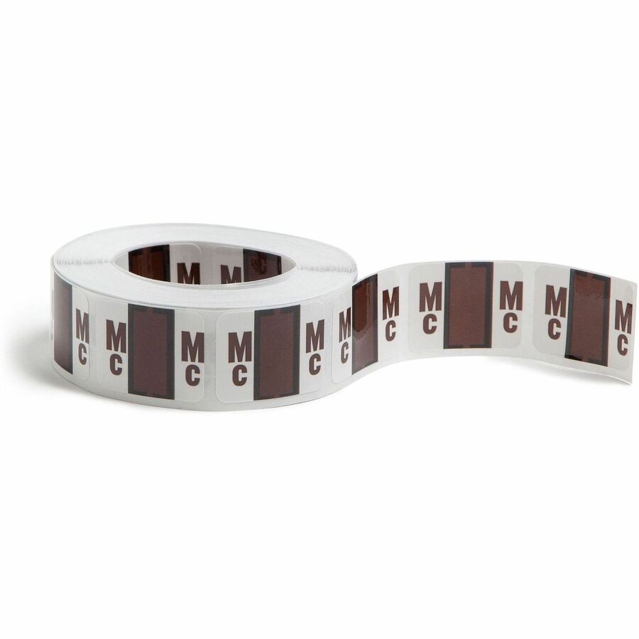 Smead BCCR Bar-Style Color-Coded Labels - Alphabet, MC - x 1 1/4" Width ...