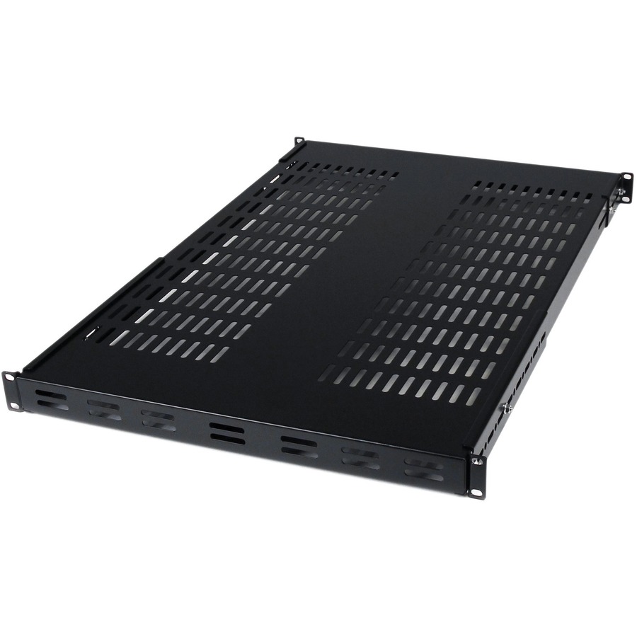 StarTech.com 1U Adjustable Mounting Depth Vented Rack Mount Shelf ...