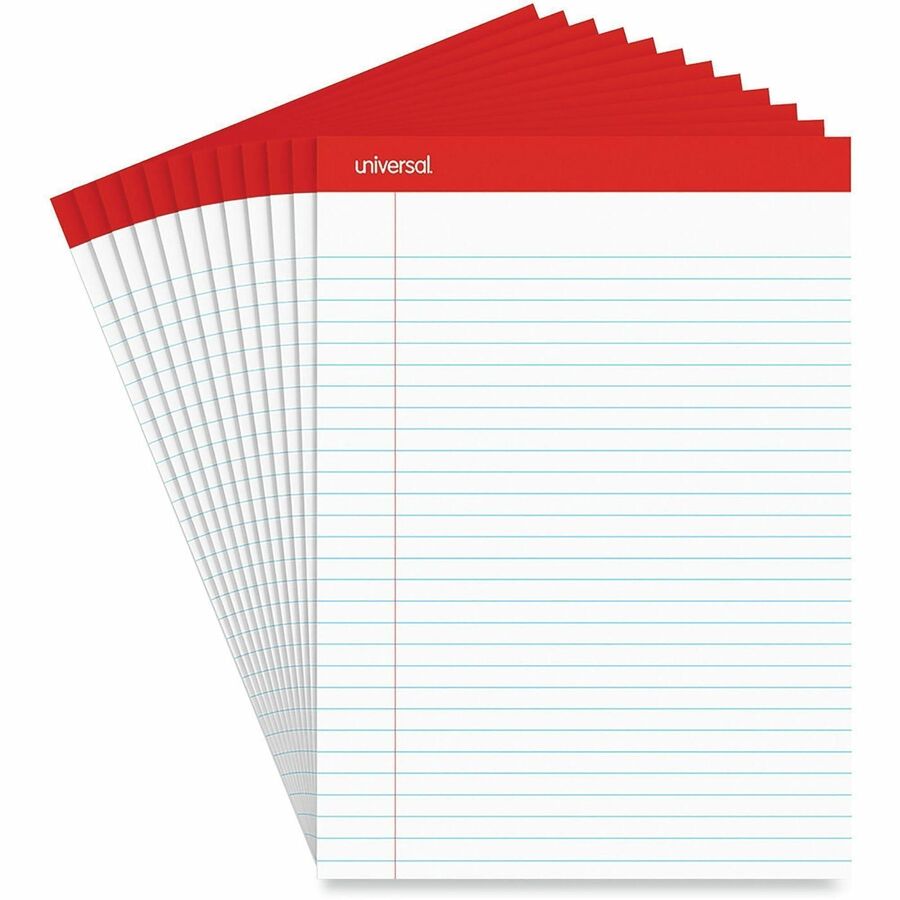 Universal Notepad - 1 Subject(s) - 50 Sheets - Tape Bound - Legal Ruled ...