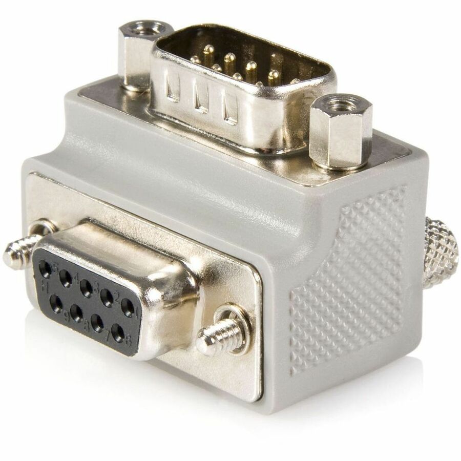 StarTech.com Right Angle DB9 to DB9 Cable Adapter Type 1 - M/F - 1 x 9 ...