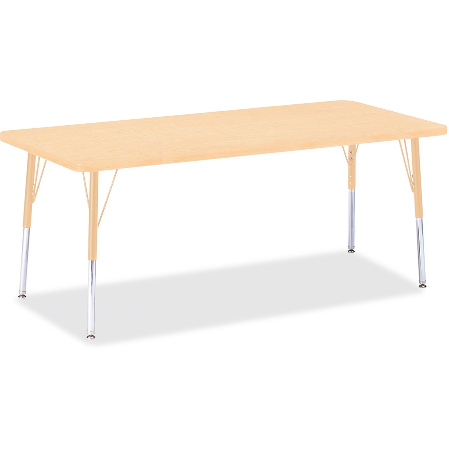 Jonti-Craft Berries Elementary Maple Top/Edge Rectangle Table
