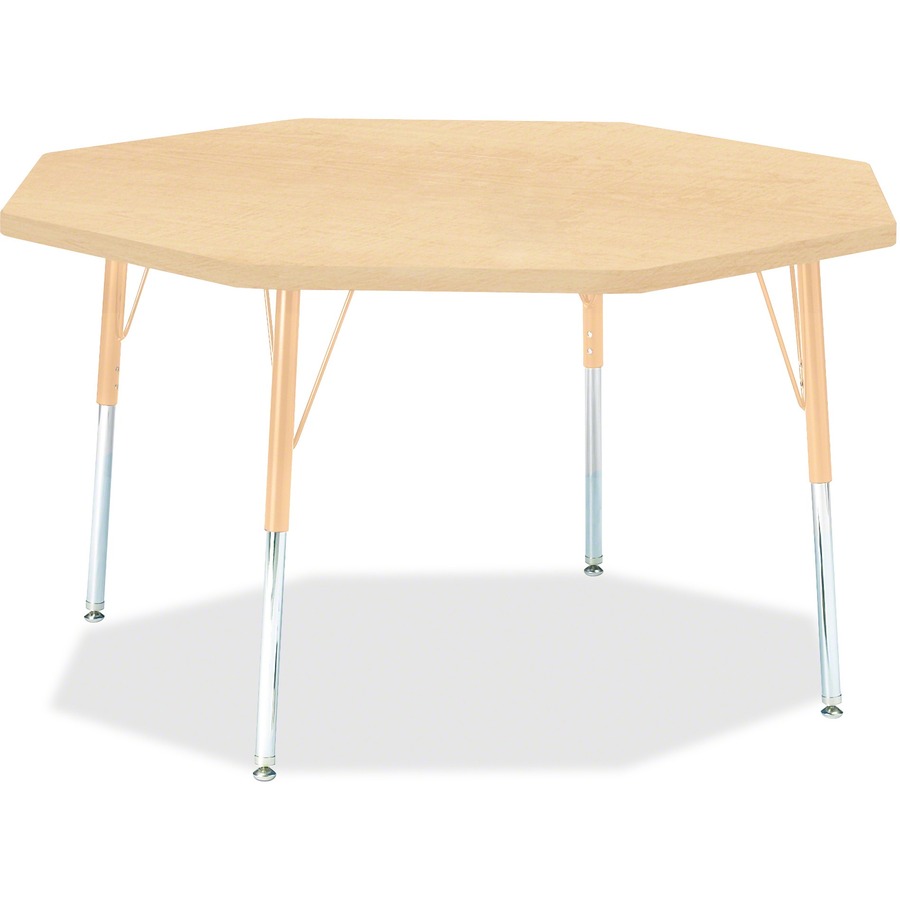 Jonti-Craft Berries Adult Height Maple Top/Edge Octagon Table ...