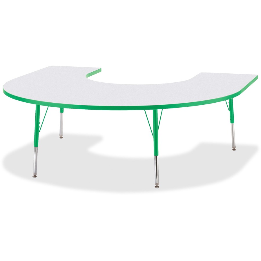 Jonti-Craft Berries Prism Horseshoe Student Table - Green Horseshoe ...