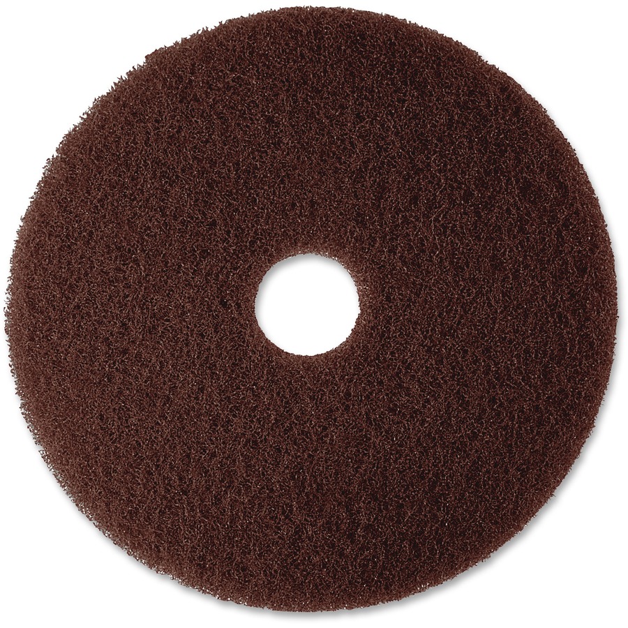 3M Brown Stripper Pad 7100 - 20" Diameter - 5/Carton x MMM08448, MMM ...