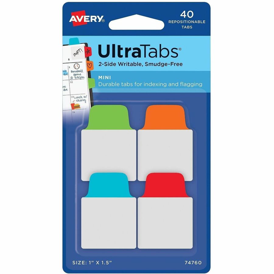 Buy Avery UltraTabs Repositionable Mini Tabs - Avery 74760 in Bulk ...