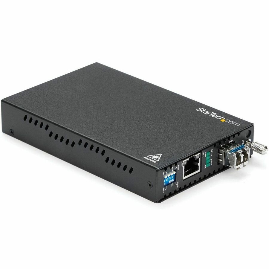 StarTech.com Gigabit Ethernet Copper-to-Fiber Media Converter - SM LC ...