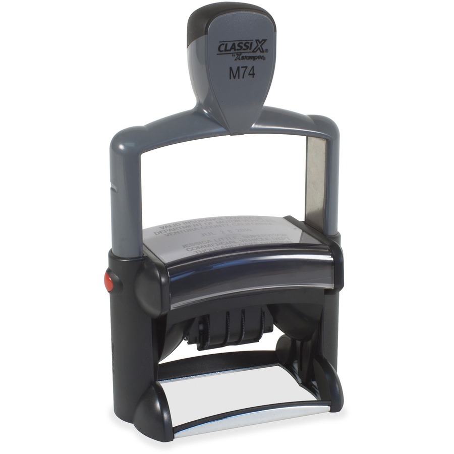 Xstamper ClassiX Self-inking Plastic Date Stamp - Date Stamp - 1.81 ...