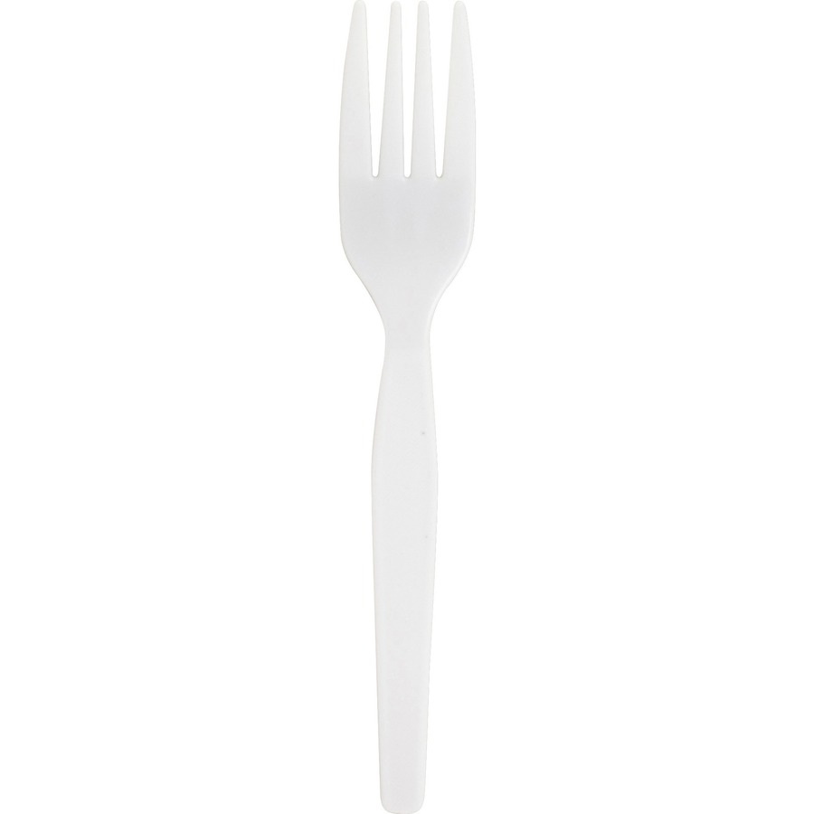 Genuine Joe Heavyweight Disposable Forks - 1 Piece(s) - Fork - 1 x Fork ...