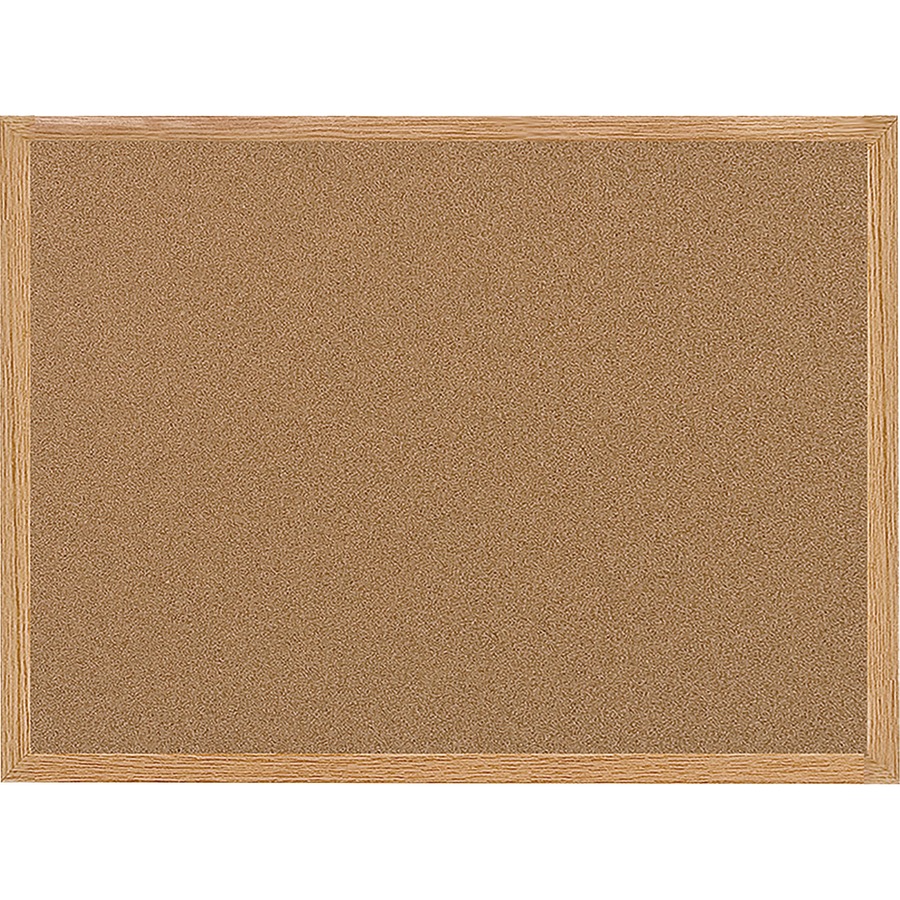 BVCMC070014231 MasterVision Value Cork Bulletin Board with Oak Frame - Zuma