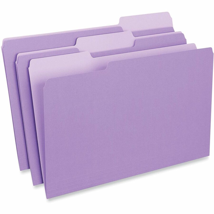 Universal 1/3 Tab Cut Legal Top Tab File Folder UNV15305 | Bulk Office ...
