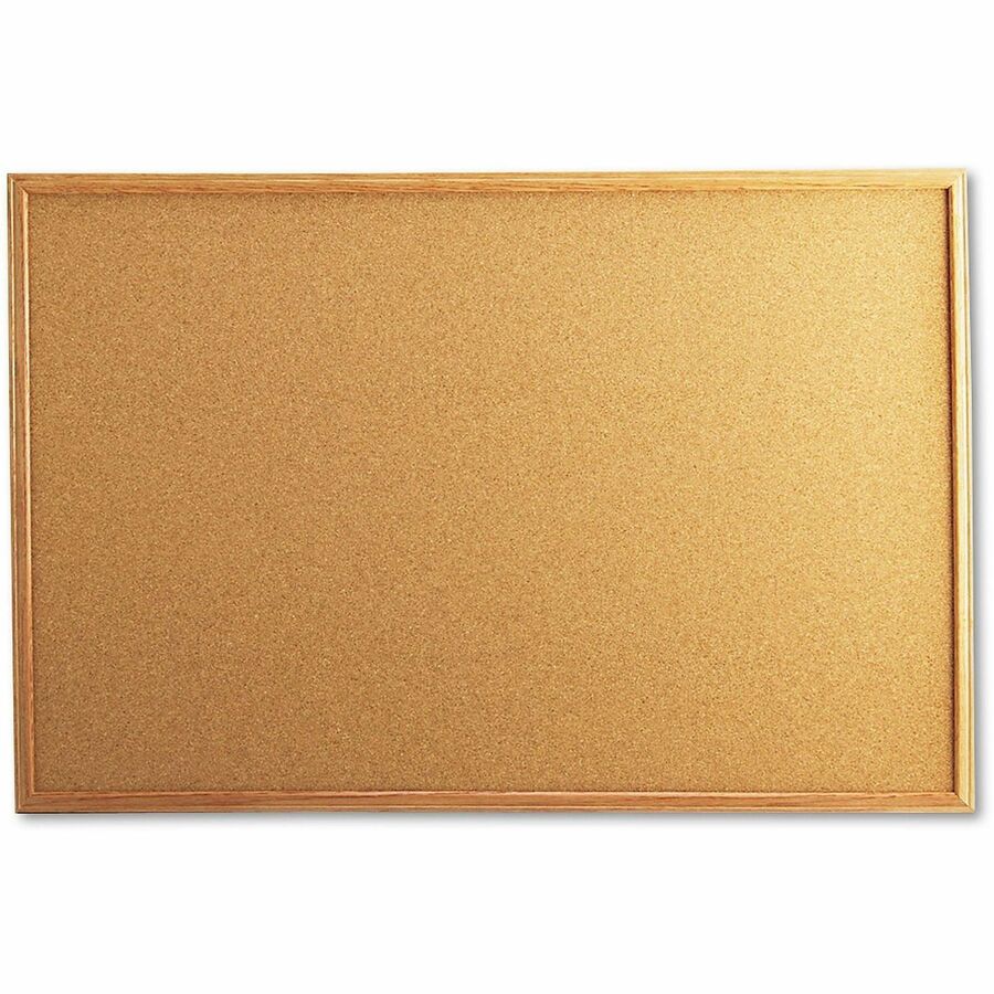 Universal Bulletin Board - 24" Board Height x 36" Board Width - Tan ...