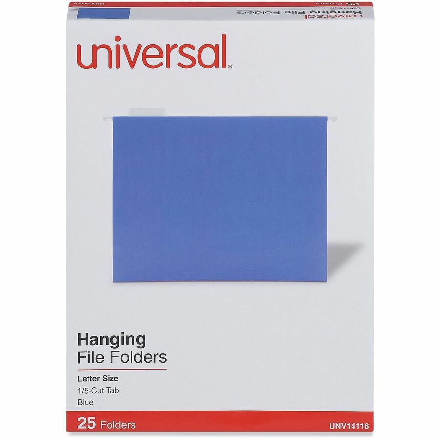 UNV 14116 Universal Deluxe Bright Color Hanging File Folders UNV14116