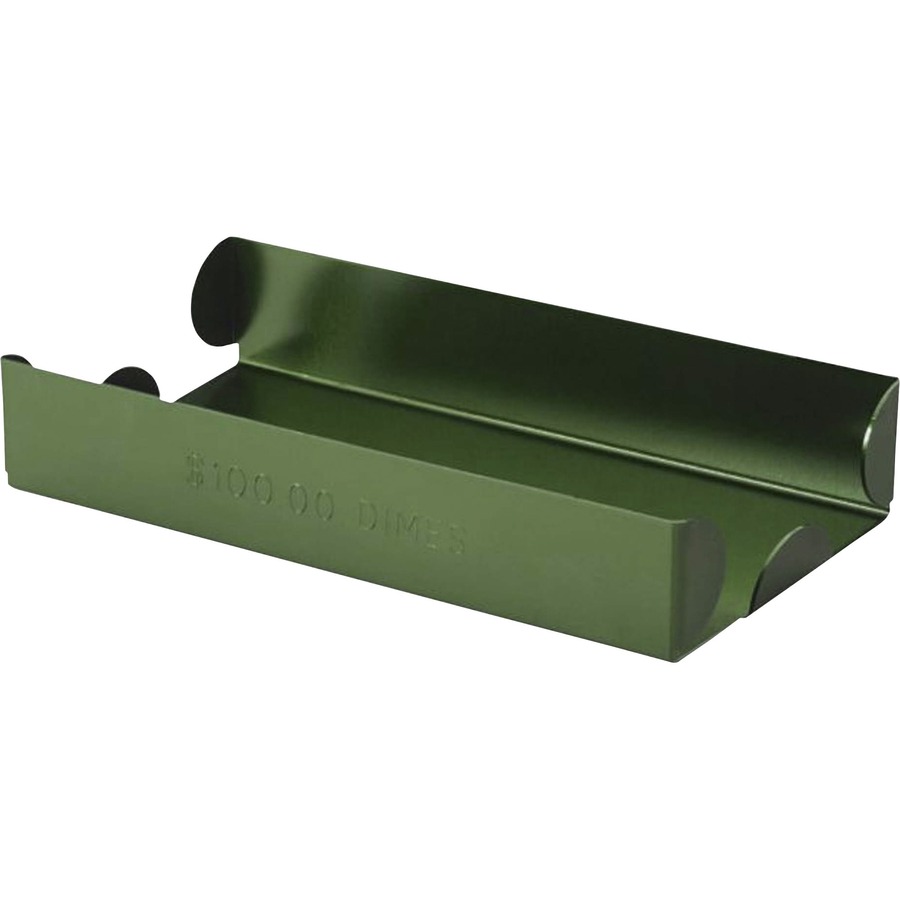ControlTek Metal Coin Tray, Dimes - Green - Anodized Metal - 1 Each ...