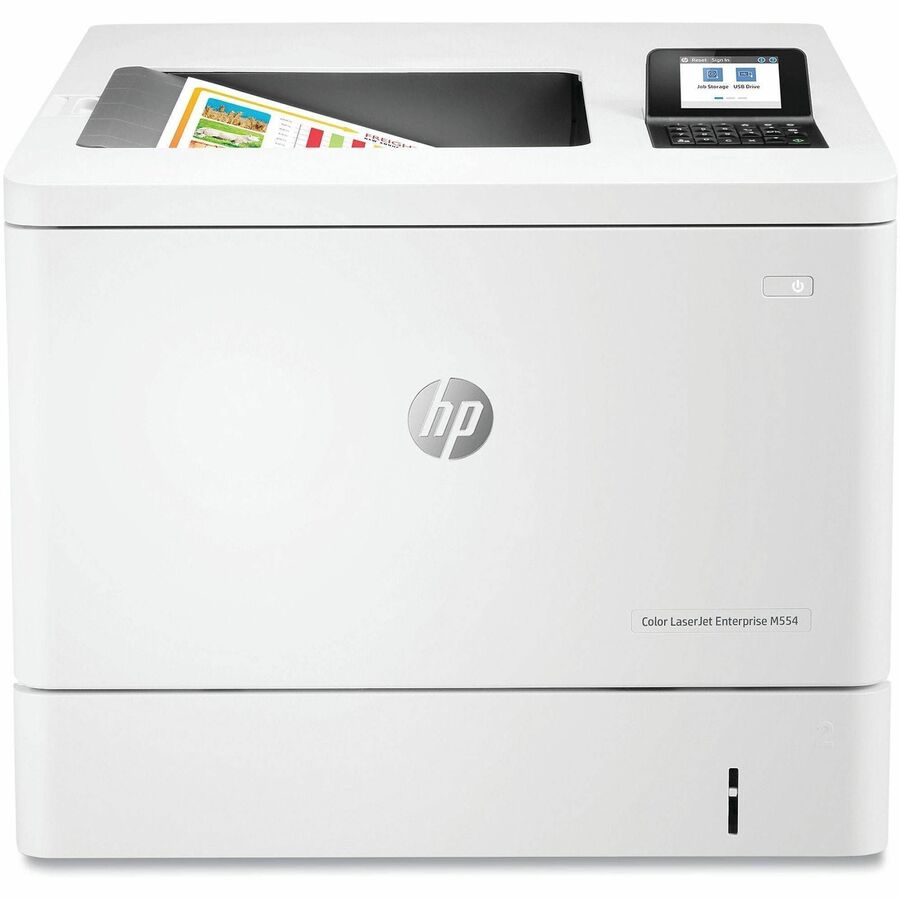 HP LaserJet Enterprise M554 M554dn Desktop Laser Printer - Color - 35 ...