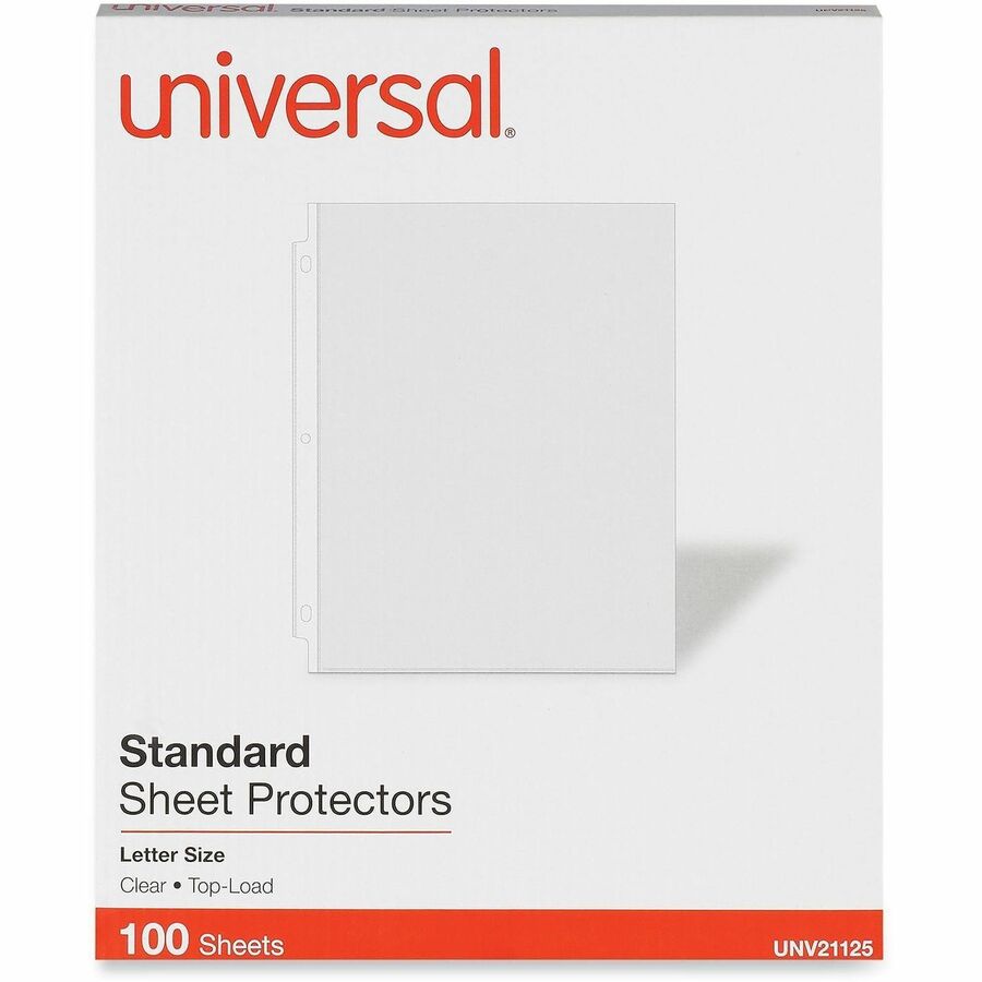 Universal Punched Ring Binder Sleeves - 2 x Sheet Capacity - For Letter ...