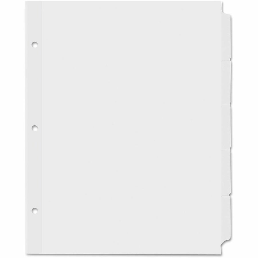 Universal Customizable Index Dividers - Side Tab(s) - 5 Tab(s)/Set - 8. ...