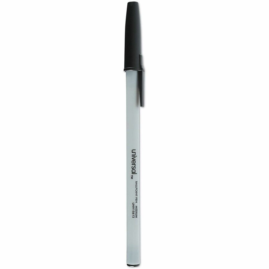 Universal Ballpoint - Black Ink - Oil Based - Gray Stick, Black Barrel ...
