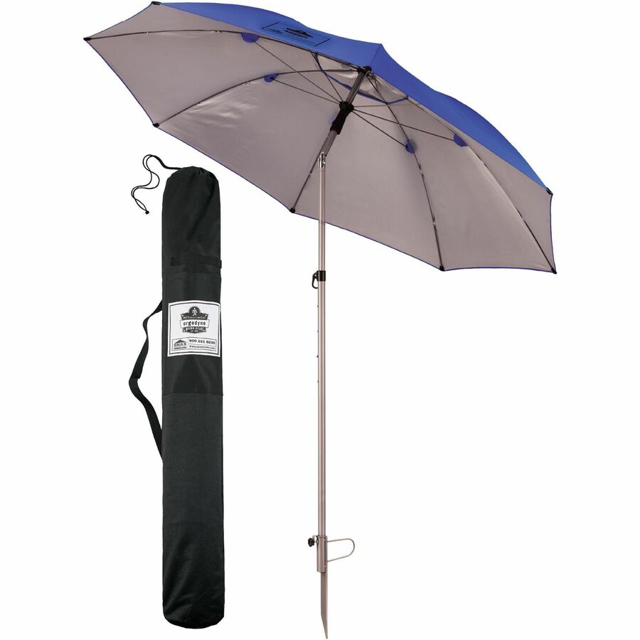 Ergodyne SHAX 6100 Lightweight Work Umbrella - Blue - Zuma
