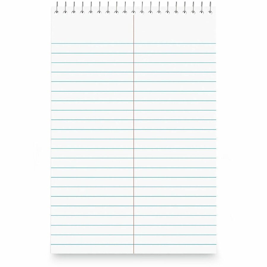 Universal Steno Pads, Gregg Rule, Red Cover, 80 White 6 x 9 Sheets, 6 ...