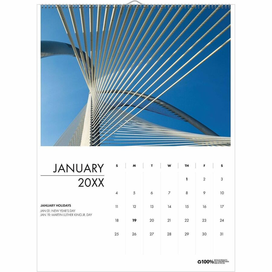 House of Doolittle Recycled Architecture Wall Calendar