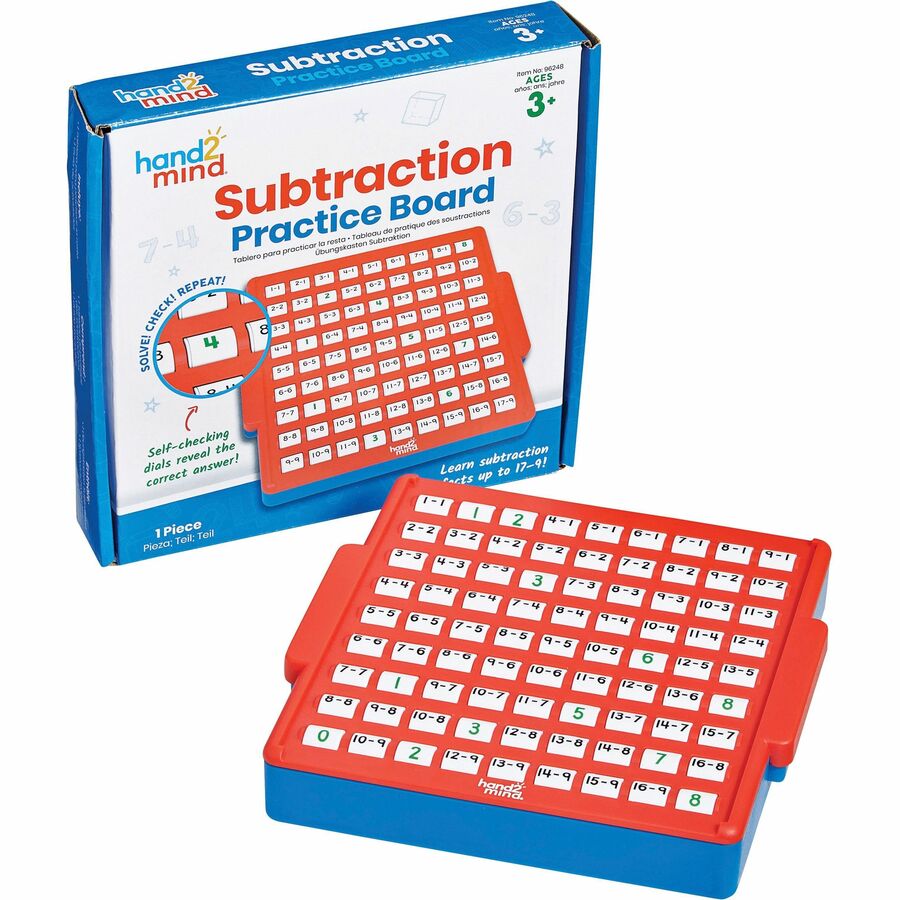 Learning Resources Subtraction Skills Practice Board - Skill Learning ...