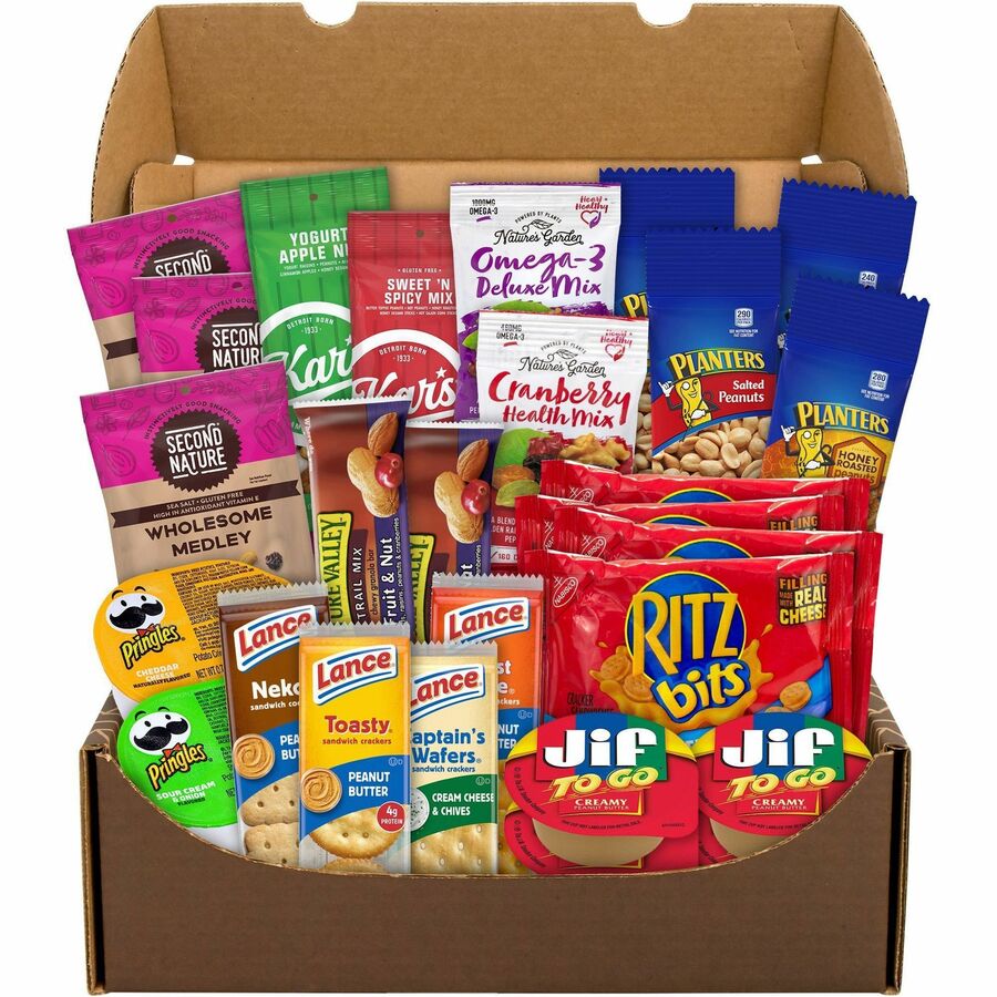 Snack Box Pros On-the-Go Snack Box - Assorted - 3 lb - 27 / Carton ...
