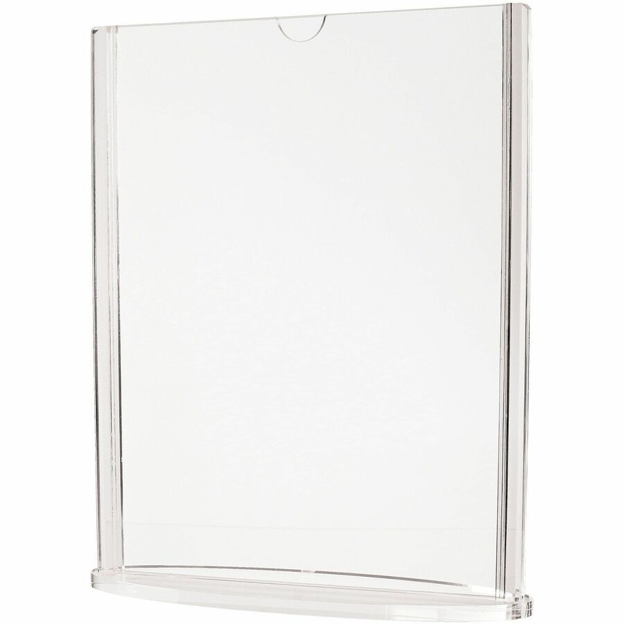 Deflecto Double-Sided Sign Holder w/Base