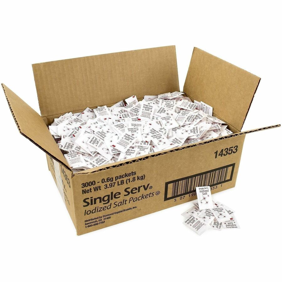 Green Rabbit Single-Serve Iodized Salt Packets 20900355 | Bulk Office ...