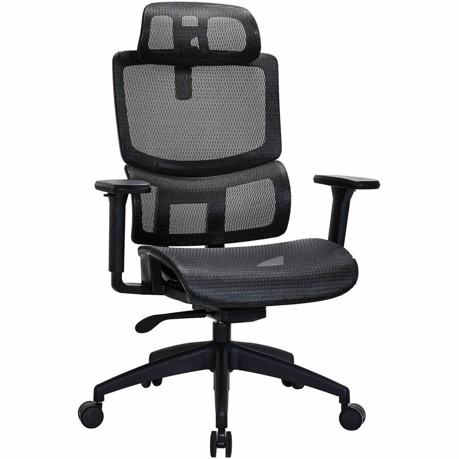 Lorell Ripley All-Mesh High-Back Chair with Articulating Lumbar Support