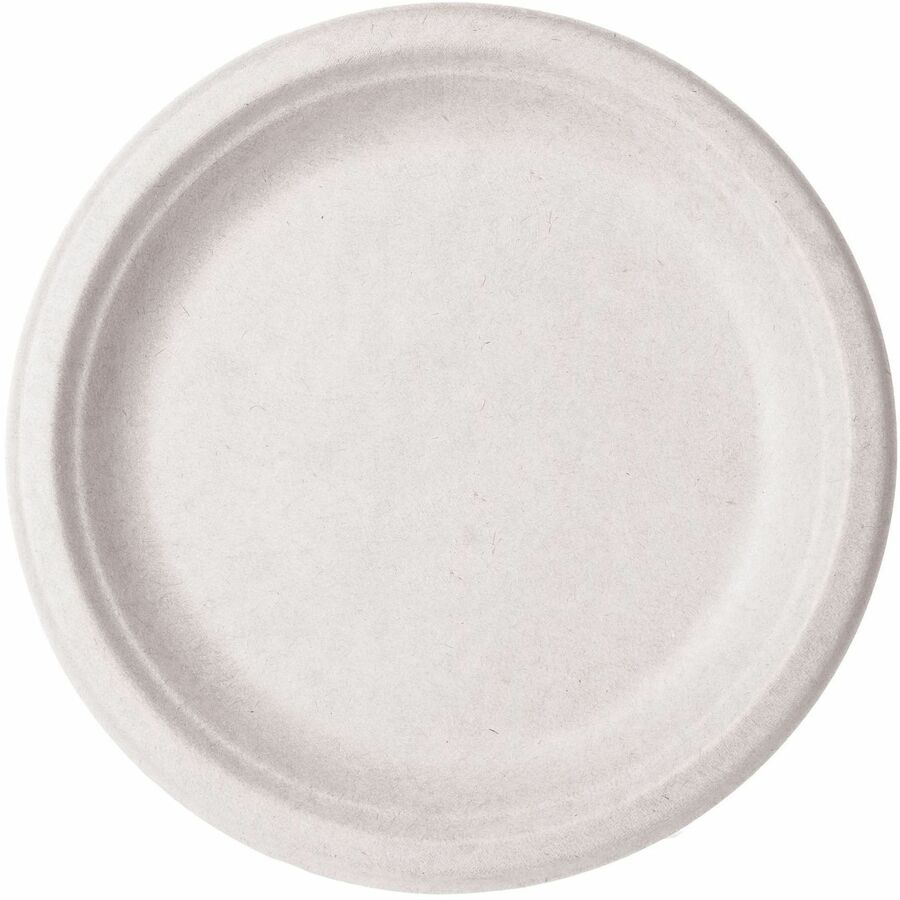 Vegware Sugarcane Plates - Food - 9" Diameter - Natural - Sugarcane ...